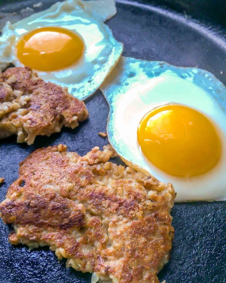 Ohio Goetta with eggs-3 - Explorers Kitchen